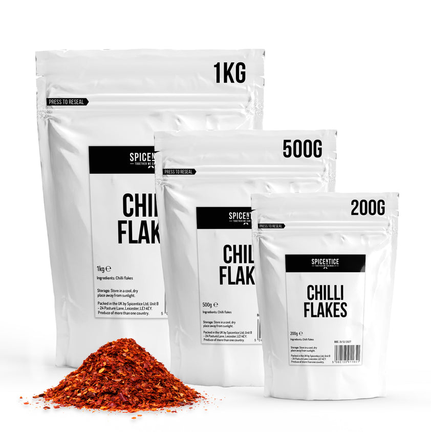 Premium Chilli Flakes UK | 100g – 1kg Spices – SPICENTICE LTD